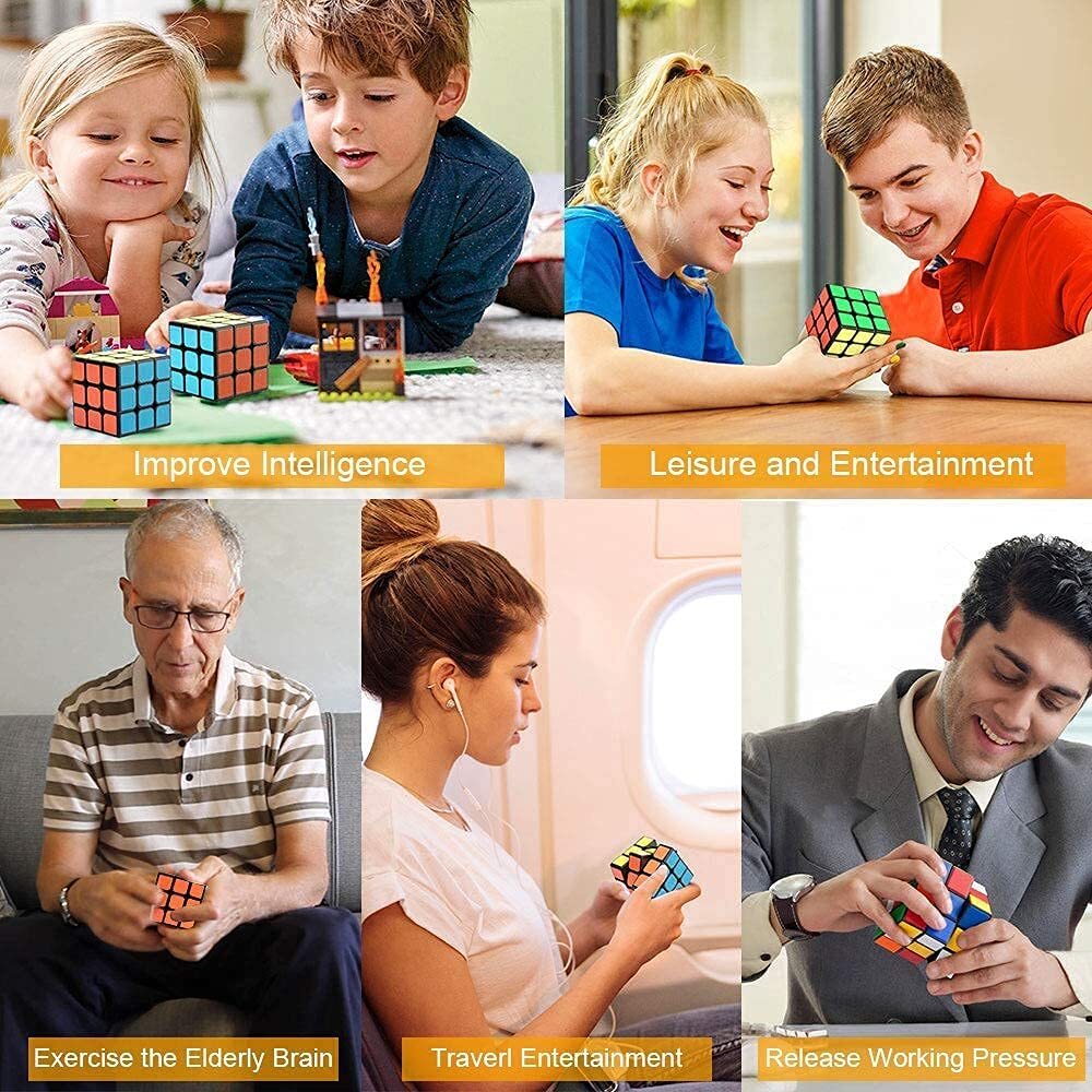 Original Cube 3x3 Rubix Magic Rubic Mind Game Classic Puzzle Kids ...