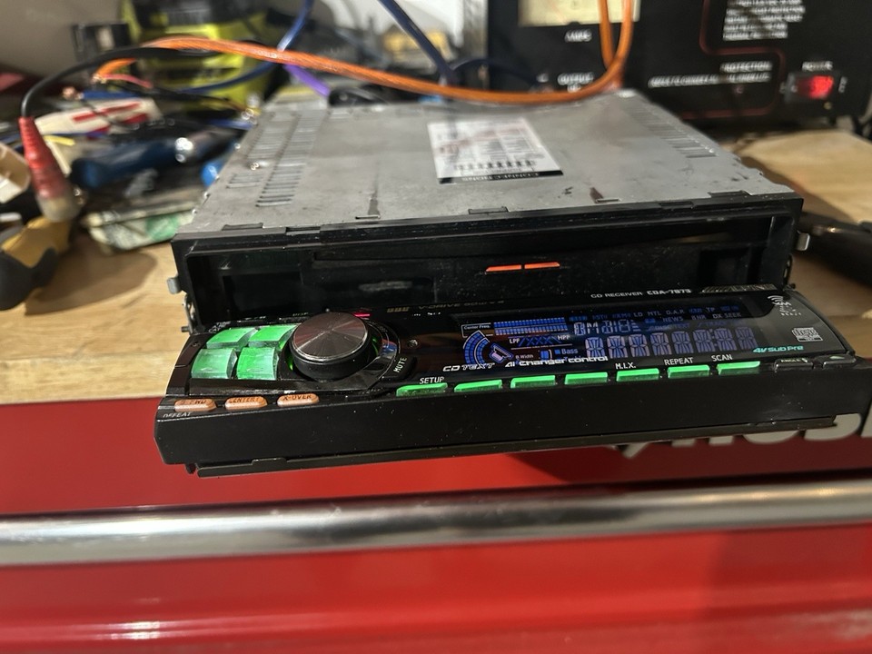 Alpine CDA-7873 Old School FM/AM/XM CD Changer BBE EQ Tested Working ...