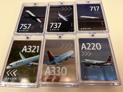 Delta Airline-Pilot Trading Cards-Set Of 6. All Cards Are A New Delta ...