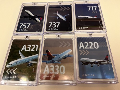 Delta Airline-Pilot Trading Cards-Set Of 6. All Cards Are A New Delta ...