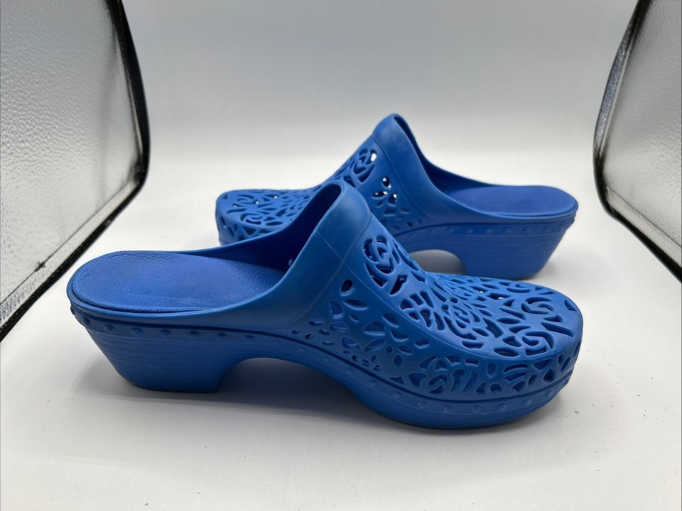 Dansko Pippa Women Molded Plastic Rubber Clog Shoe BLUE Size EU 41 US ...