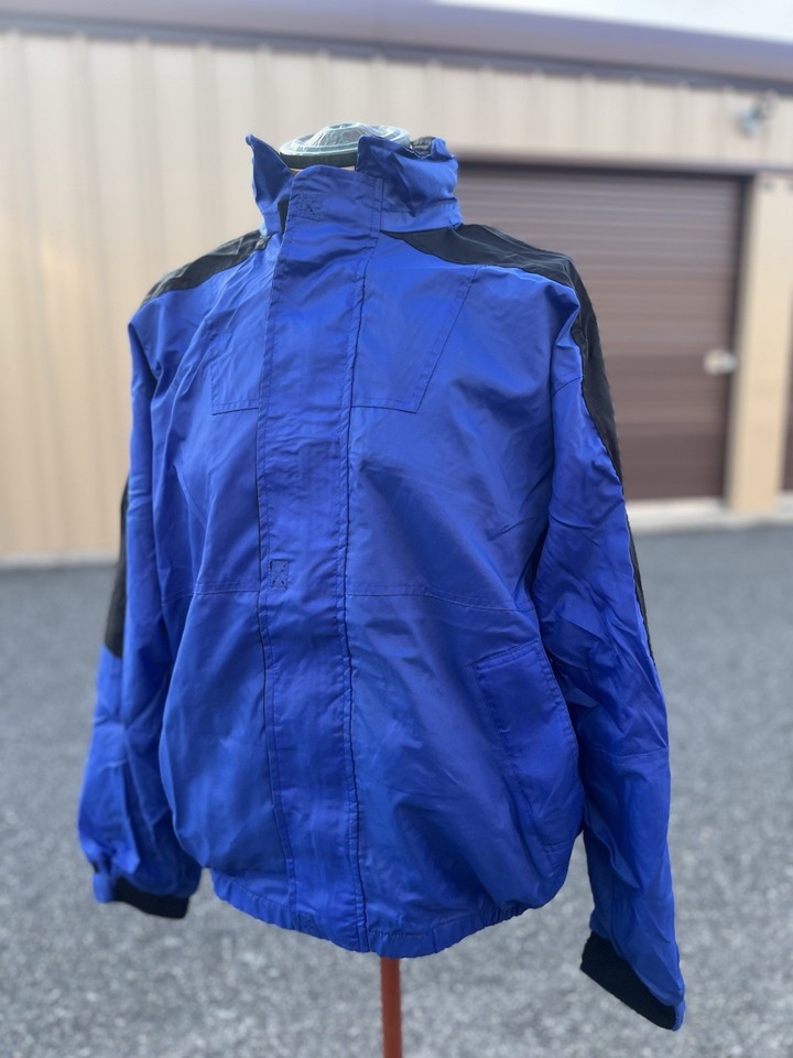 Vintage 90s Marlboro Unlimited Windbreaker Jacket Color Block Blue ...