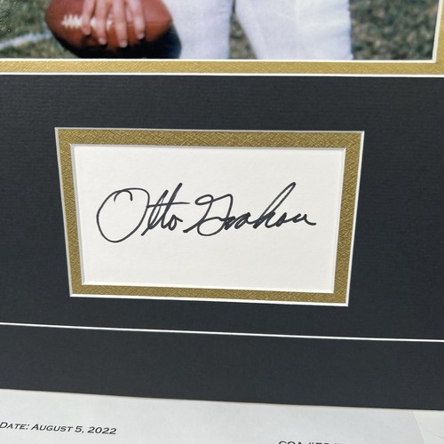 Otto Graham Signed 14x18 Matted Cut Photo Cleveland Browns Autographed ...