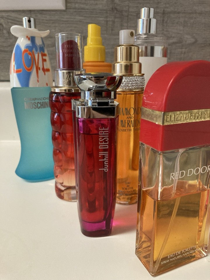 Lot of 16 Mixed Perfumes Fragrances Womens Kenzo Herrera Elizabeth ...