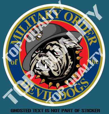 MILITARY ORDER OF THE DEVIL DOGS DECAL STICKER MARINES AMERICANA DECALS ...