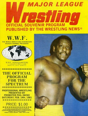SD JONES WWF Wrestling Program #123 February 14 1981 at Spectrum ...