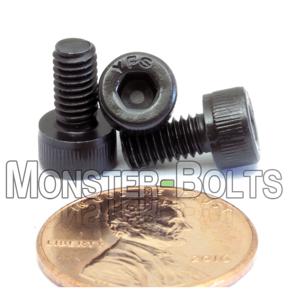 M4 Socket Head Cap Screws, 12.9 Alloy Steel w/ Black Oxide DIN 912 ...