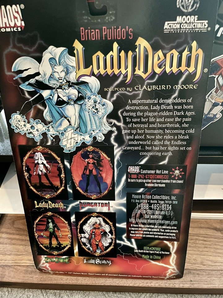 Lady Death (1997) Action Figure | Item #CM7002 | Brian Pulido’s | Chaos ...