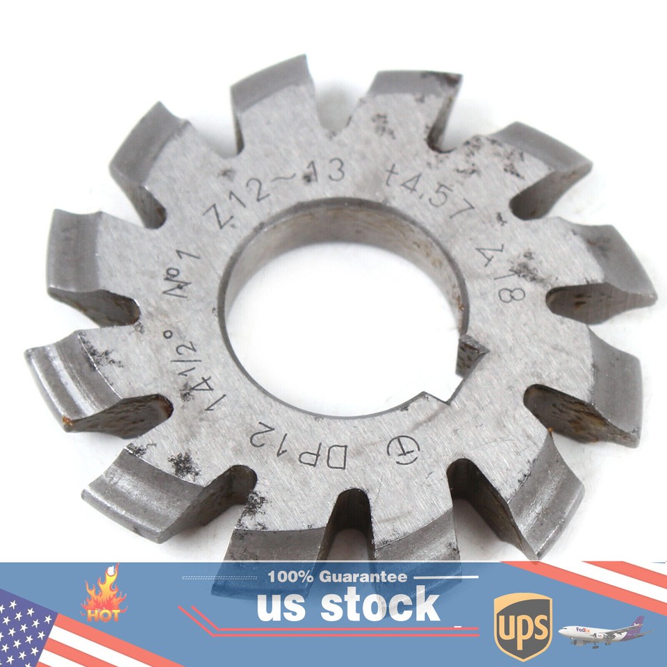 8Pcs Involute Gear Cutter DP20 DP12 PA14-1/2 HSS 8H Set 14.5° Tool Dia ...