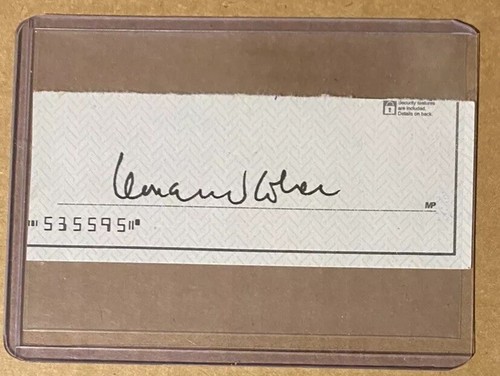 Leonard Cohen Hand Signed Cut Cheque Tour Programme | eBay