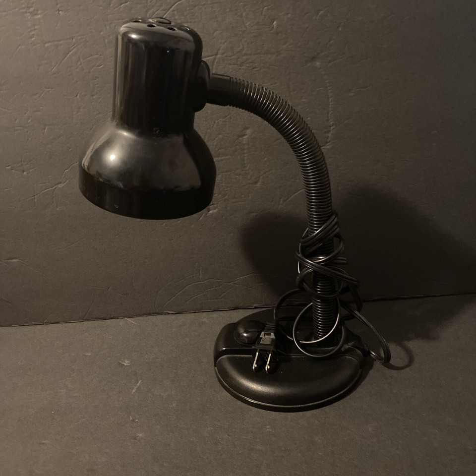 Intertek LED Desk Lamp Gooseneck Flexible Black | eBay