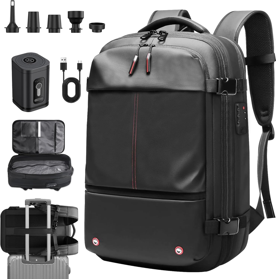 Vacuum Backpack Travel, Airback Vacuum Compression Travel Backpack with ...
