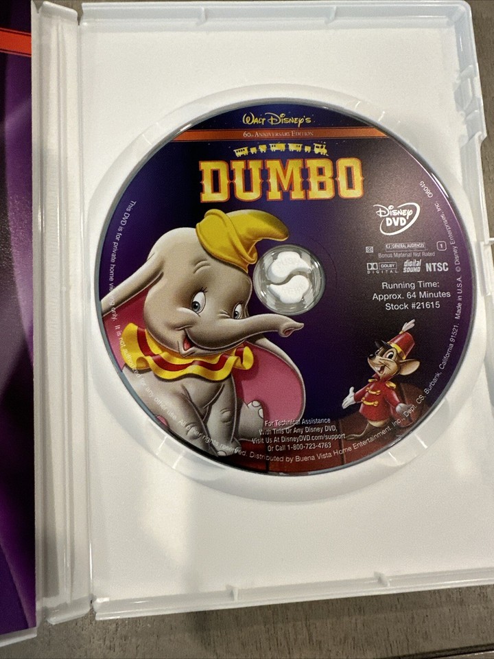 Dumbo (60th Anniversary Edition) [DVD] - Animation,Drama,Family ...
