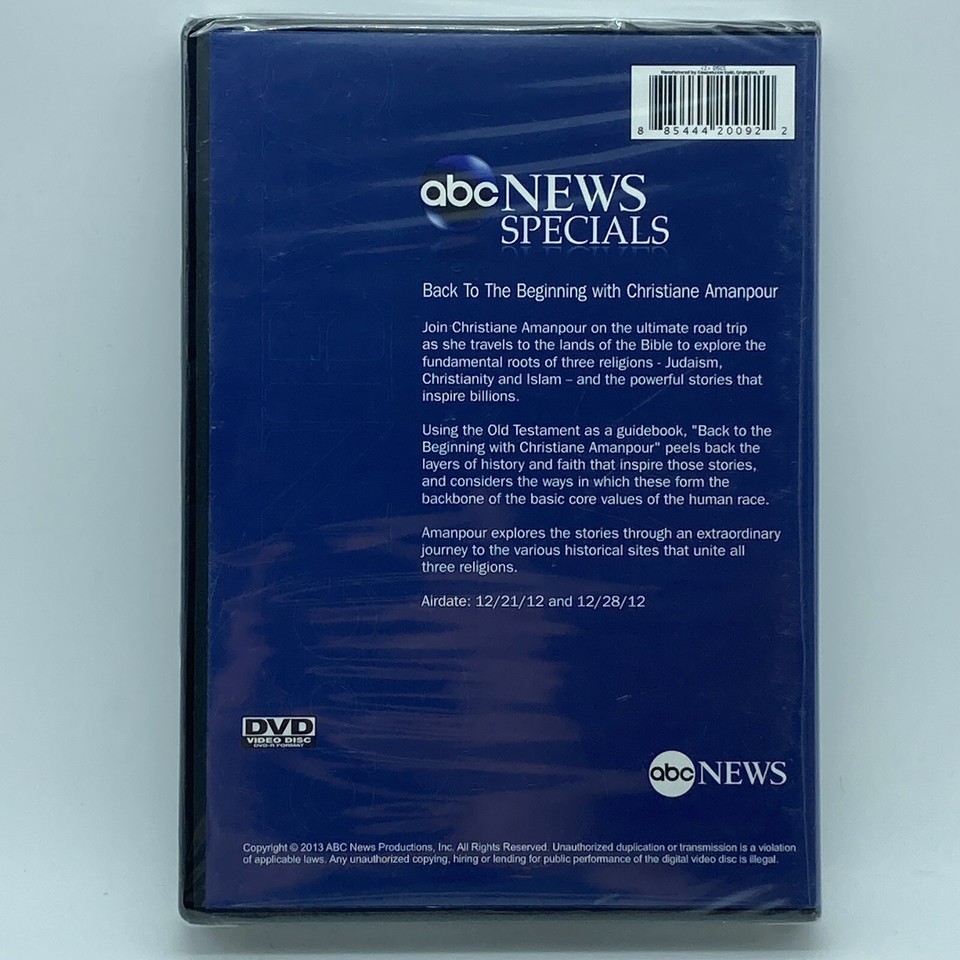 ABC News Specials: Back to the Beginning w/ Christiane Amanpour DVD ...