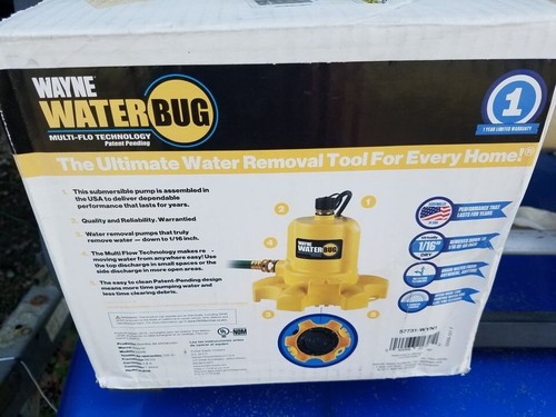 Wayne Wwb Waterbug Submersible Pump with Multi-Flo Technology | eBay