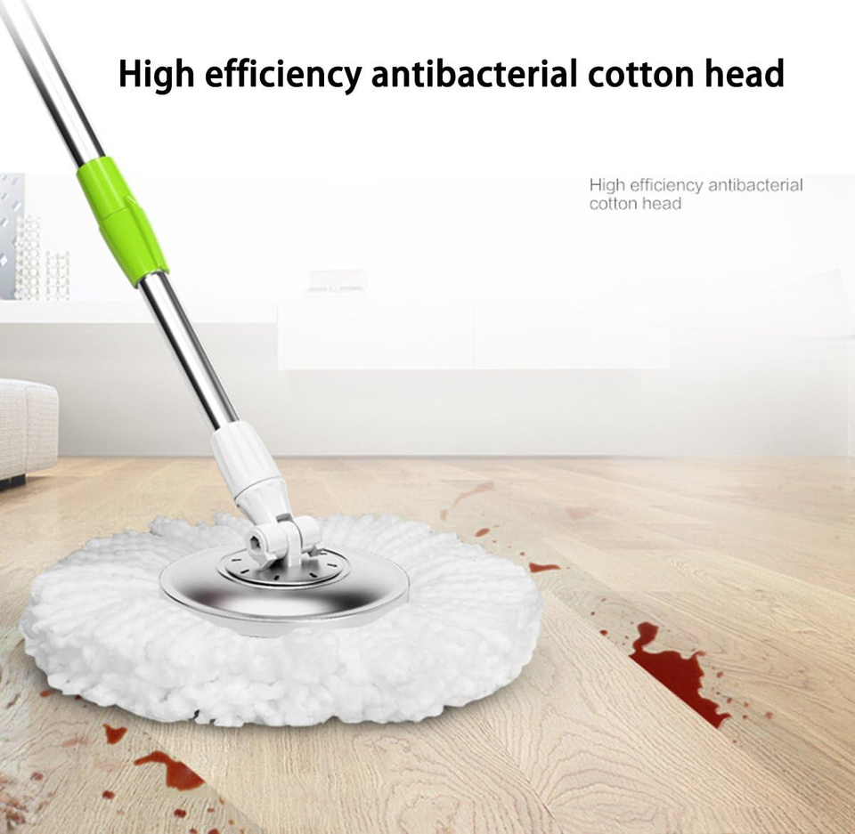 6 Pack Replacement Microfiber Mop Head Refill 360° Spin Easy Cleaning ...