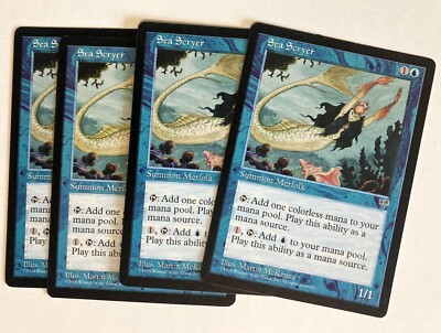 Sea Scryer (4) LP Mirage MTG Magic the Gathering | eBay