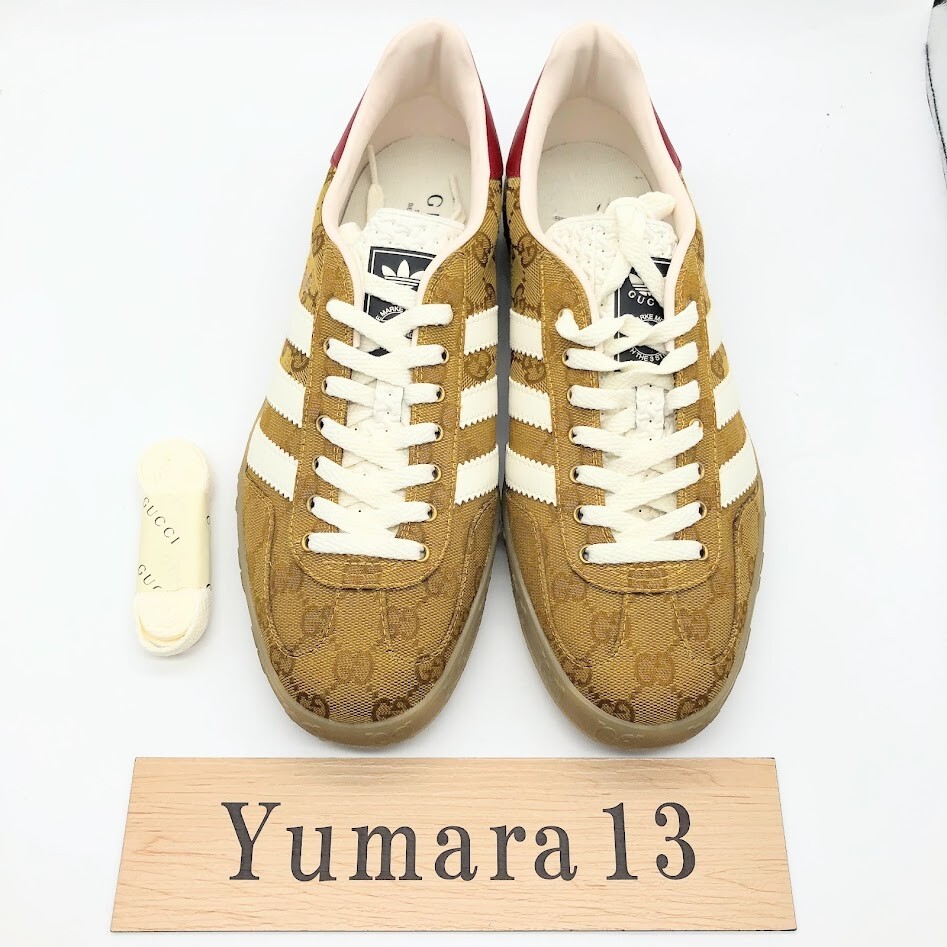 GUCCI × adidas Gazelle Beige Brown HQ8850 Men's Size | eBay GUCCI × adidas Gazelle Beige Brown HQ8850 Men's Size | eBay