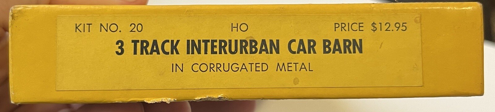 Suydam Co HO Kit 20 3 Track Interurban Car Barn In Corrugated Metal NOS ...