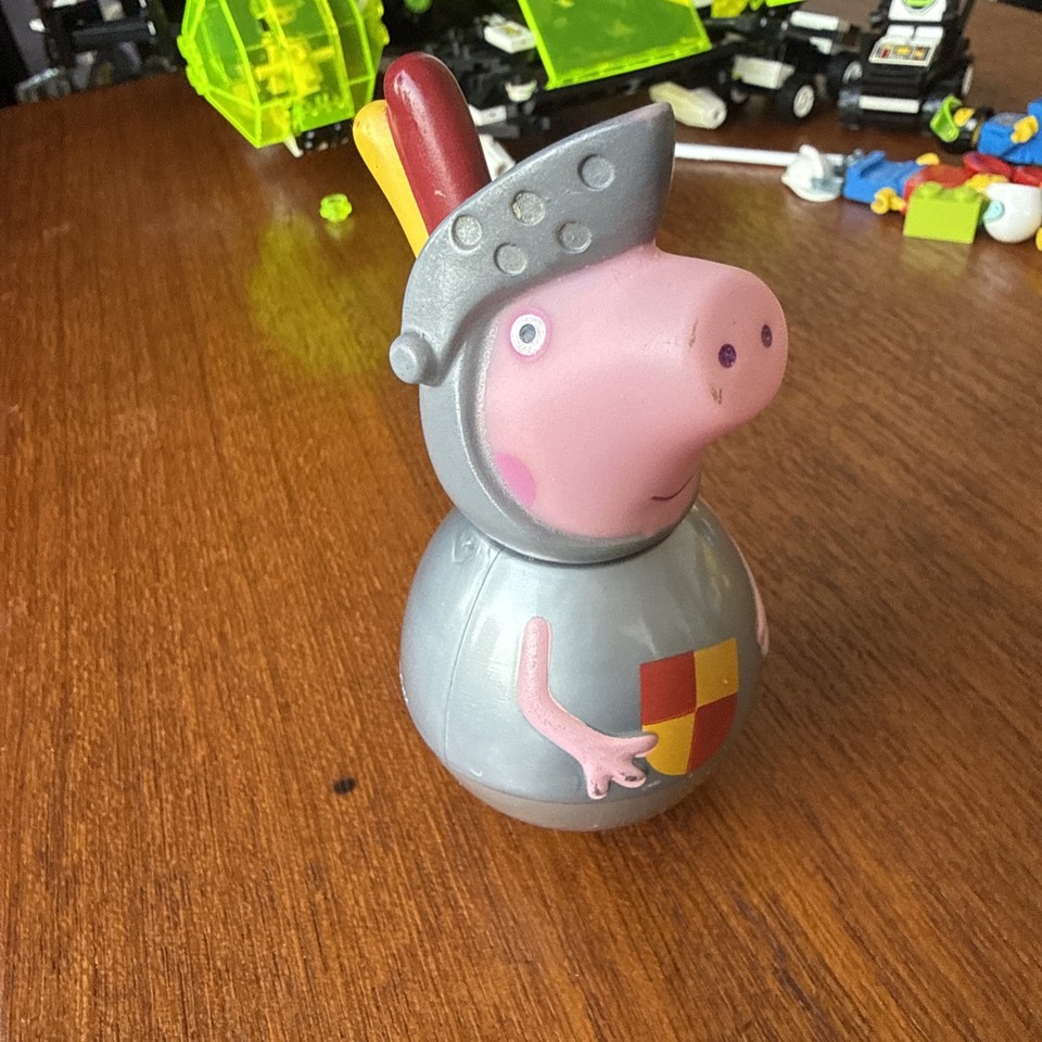 Rare George Knight Weeble Peppa Pig Figure - Very Hard to Find. | eBay UK