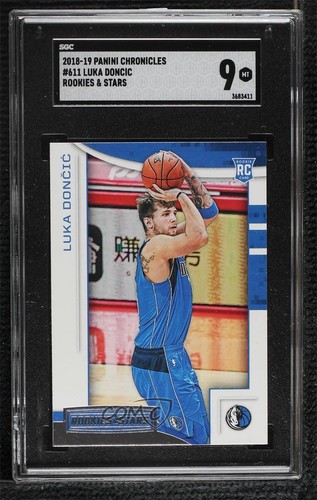 2018 Panini Chronicles Rookies and Stars Luka Doncic #611 SGC 9 MINT ...