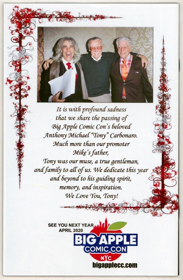 2019 Mike Carbo Big Apple Comic Con Program John Romita Sr. Power Man ...