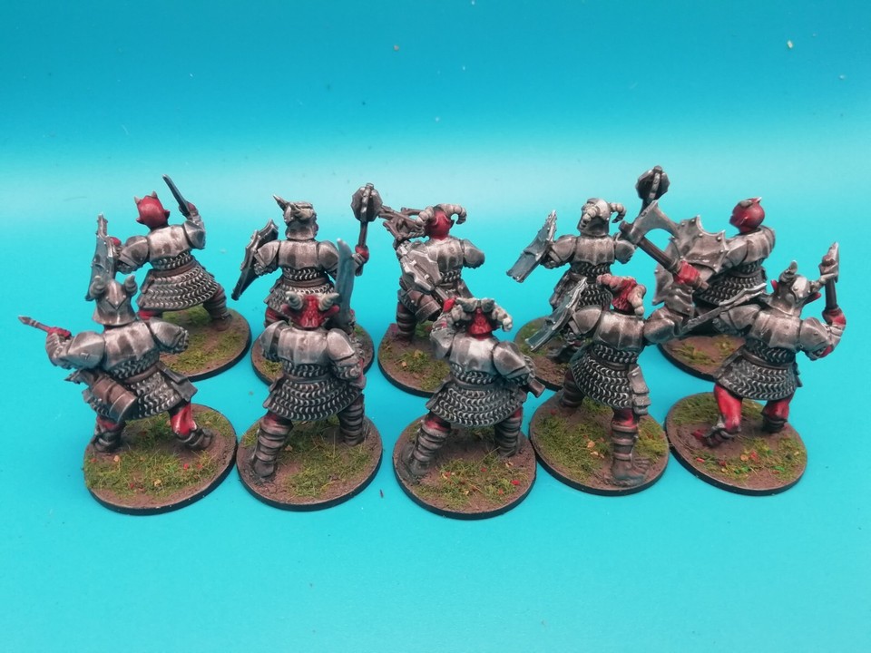 10 x Well painted Demons 28mm fantasy LOTR OATHMARK D&D FROSTGRAVE MTO ...