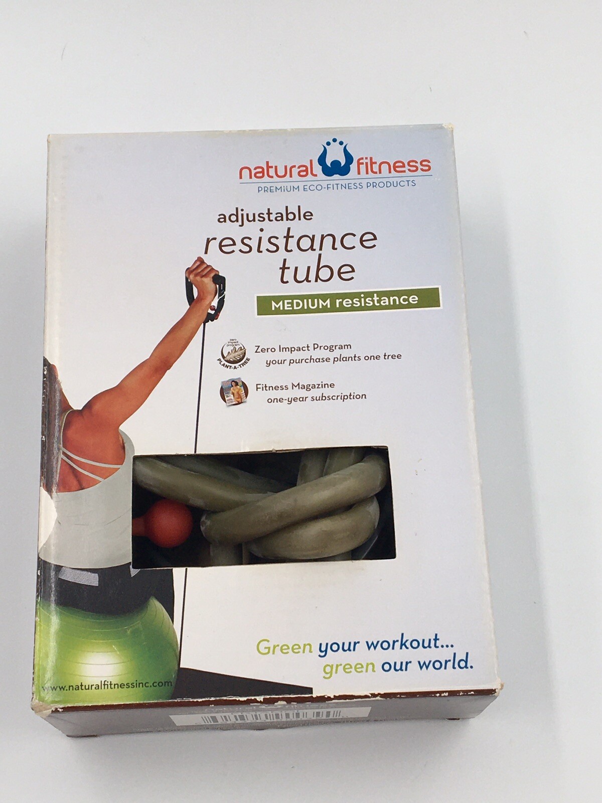 Natural Fitness Adjustable Resistance Tubes Workout Exercise Tone ...