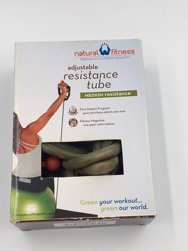 Natural Fitness Adjustable Resistance Tubes Workout Exercise Tone ...