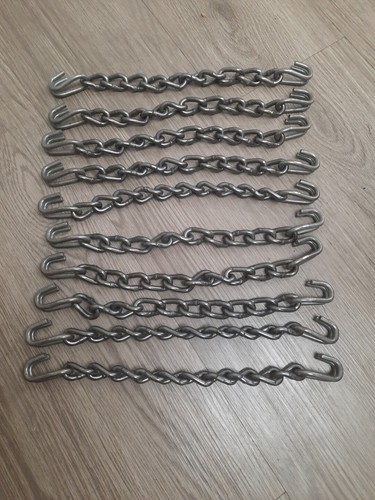 Lot of 10 13" 10 Link Snow Tire Chain Cross Chain Link Chains | eBay