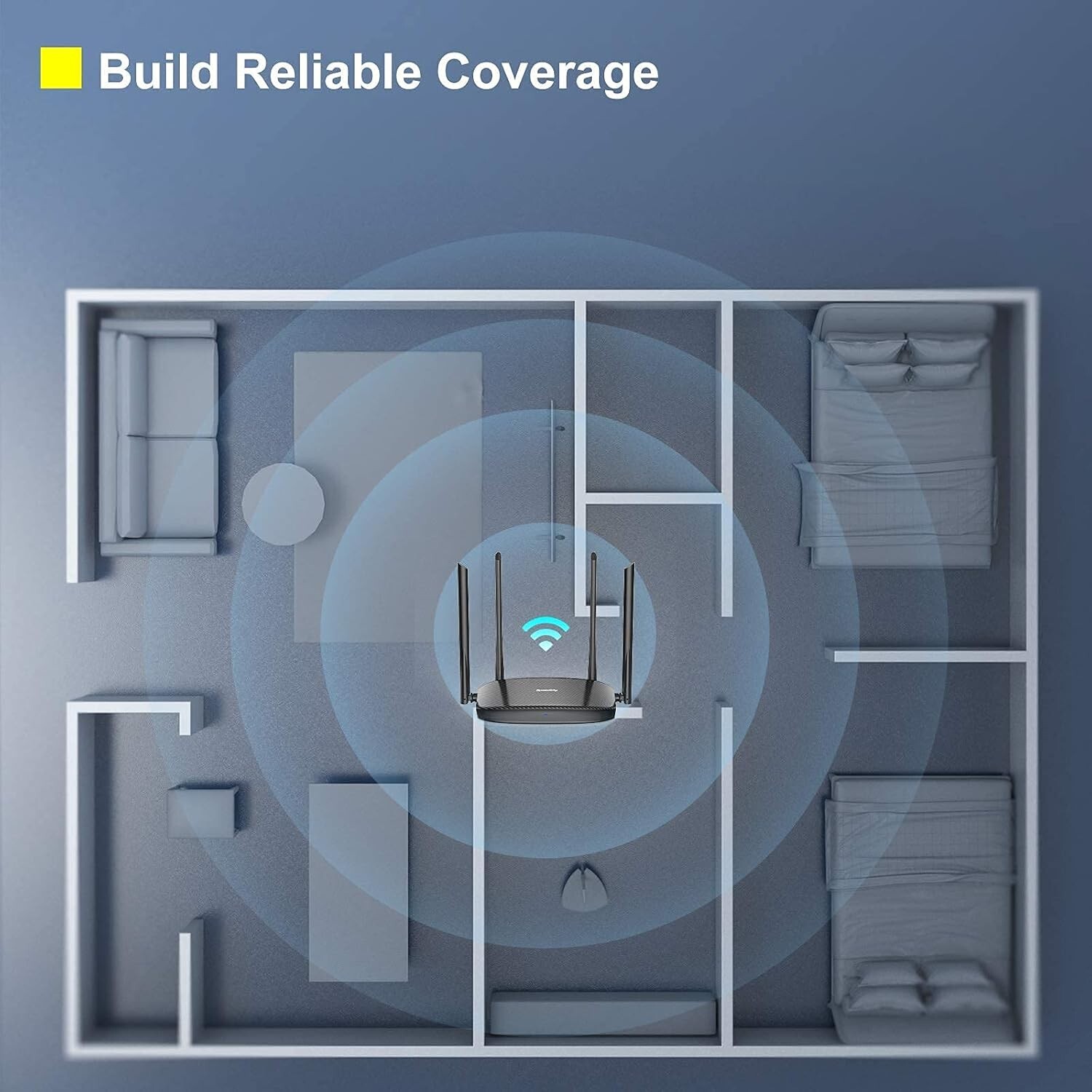 Speedefy High Speed Pro WiFi Router - Dual Band Ac2100 Wireless Router ...