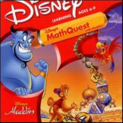 Disney's Math Quest With Aladdin PC MAC CD learn numbers genie solve ...