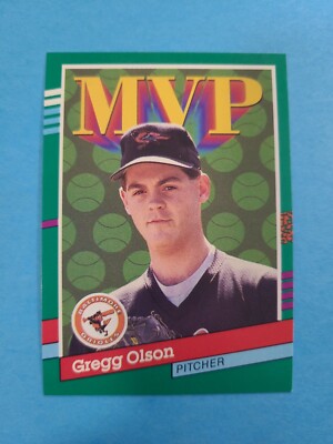 GREGG OLSON 1991 DONRUSS BASEBALL CARD # 393 F7531 | eBay