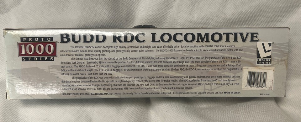 Proto 1000 23982 HO Western Pacific Zephyrette Budd RDC Diesel ...