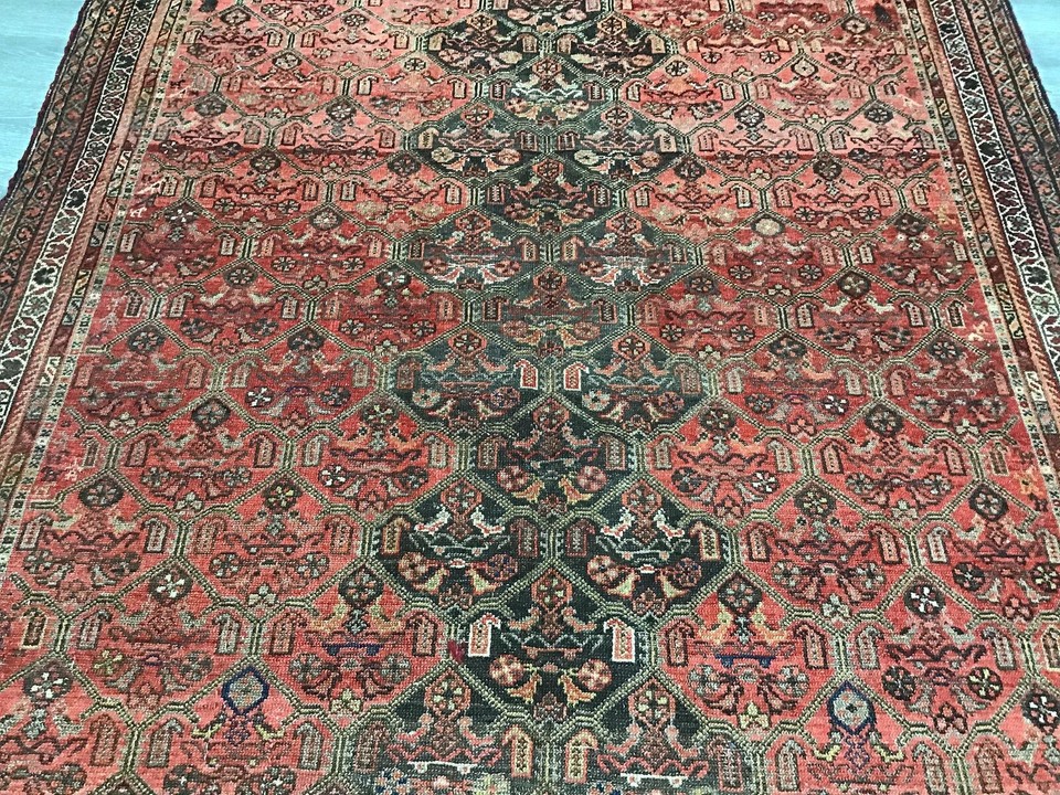 Over Hundreds year old 5'11" x 13' hand knotted Malayer Rug | eBay