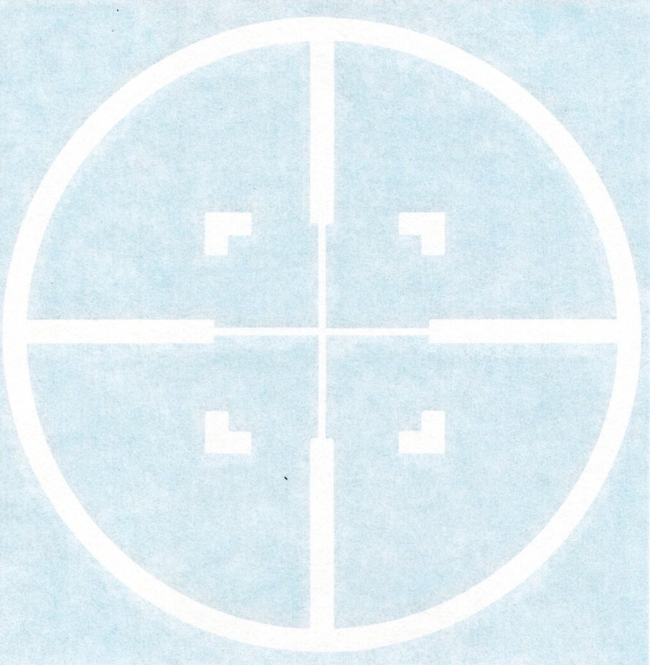 Rifle Scope Reticle - Hunting Shooting Car Truck Vinyl Decal Sticker ...