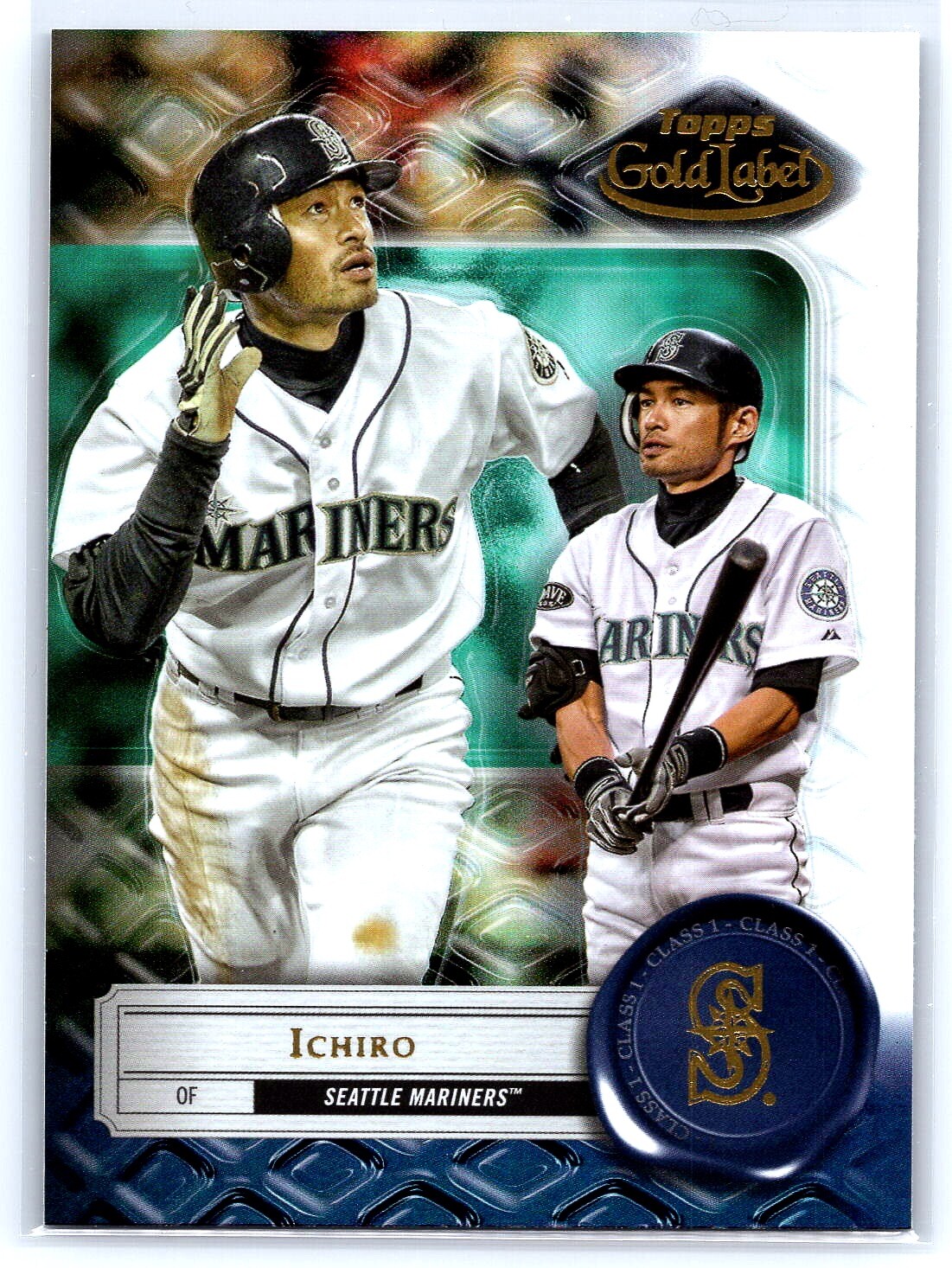 2022 Topps Gold Label Baseball Class 1 Base Card #17 Ichiro Seattle ...