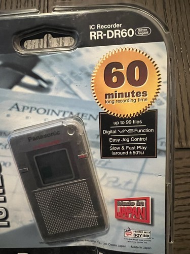 Panasonic+RR-DR60+Tapeless+Digital+Audio+IC+Recorder for sale online | eBay