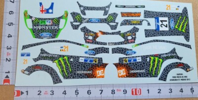 DECALS (IMCOMPLET) 1/43 FORD FIESTA WRC - #21 ATKINSON - MEXICO 2012 ...