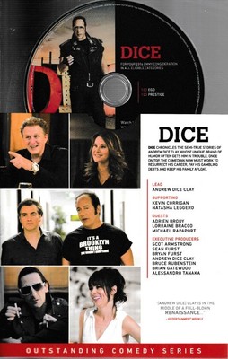 Dice: 2 Episodes from Season 1 FYC DVD VIDEO TV SHOW Andrew Clay comedy ...