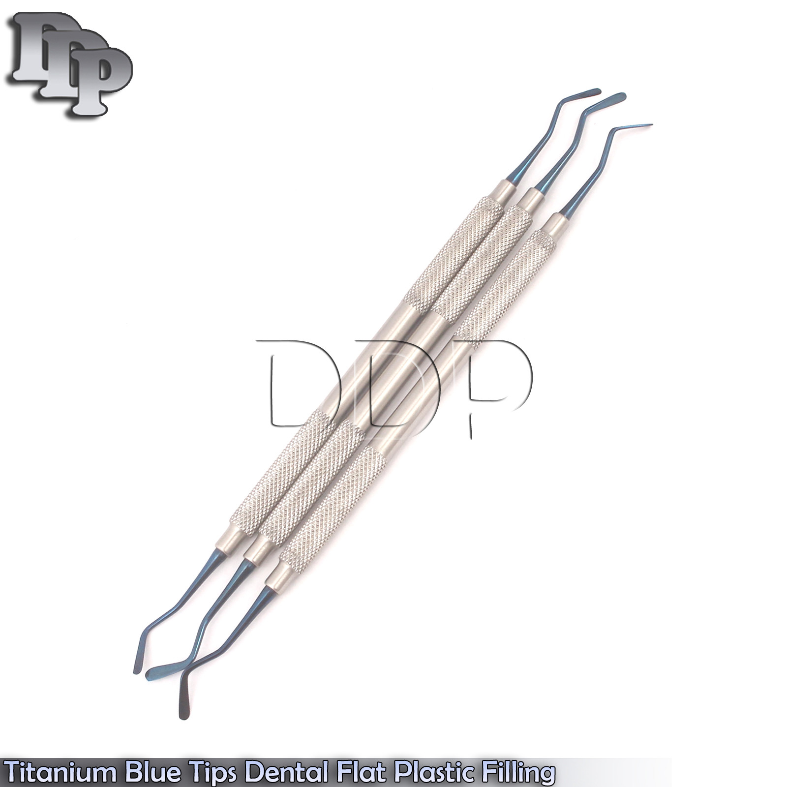 Titanium Blue Tips Dental Flat Plastic Filling Instrument Composite ...