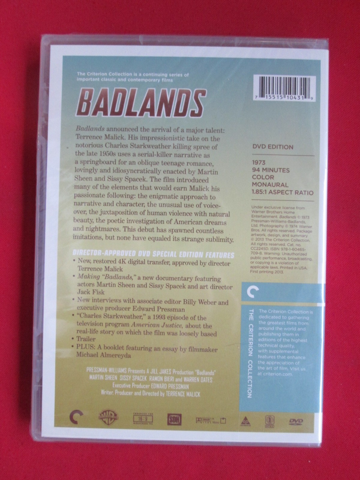 Badlands (Criterion Collection) (DVD, 1973) for sale online | eBay