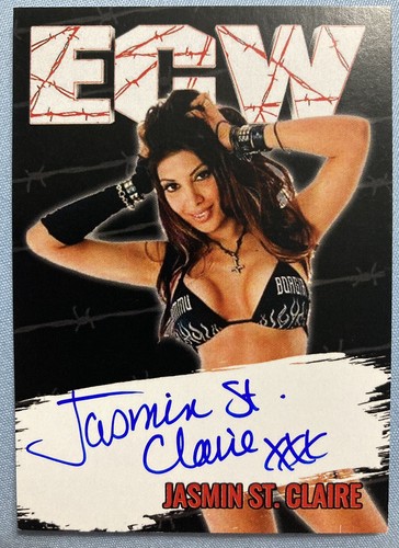 Jasmin St. Claire ECW auto card signed aew wwe wcw wrestling | eBay