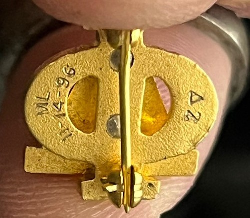 Alpha Phi Pin Badge EUC 10K Gold Filled | eBay