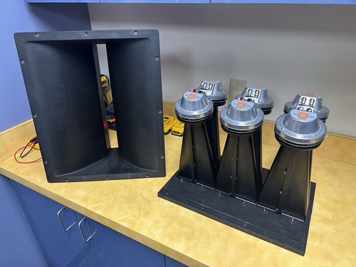 JBL 2431H x6 with Throats and Waveguide 90 Degree for Very High Output ...