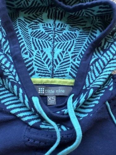 Title Nine Cotton Hooded Sweater XS Extra Small | eBay