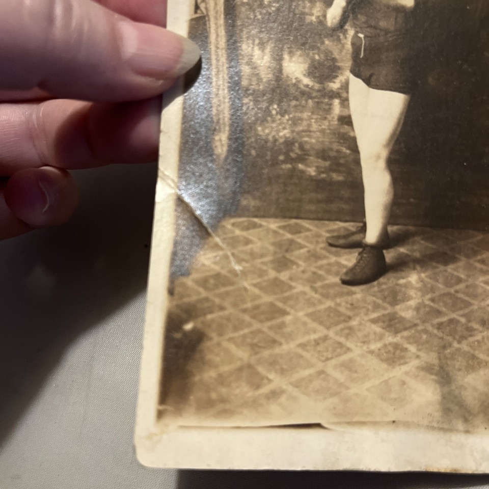 C 1920 RPPC Strongman Boxer Boxing pose fists raised | eBay