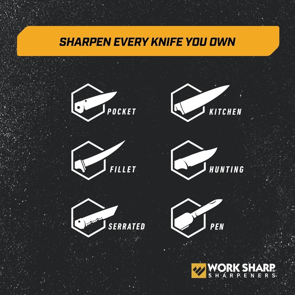 Work Sharp Professional Precision Adjust Knife Sharpener - Adjustable ...