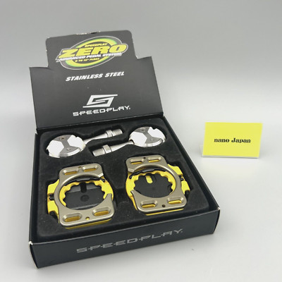 Speedplay Zero Stainless Steel Pedals ＆ Cleats Set White Road Bike ...