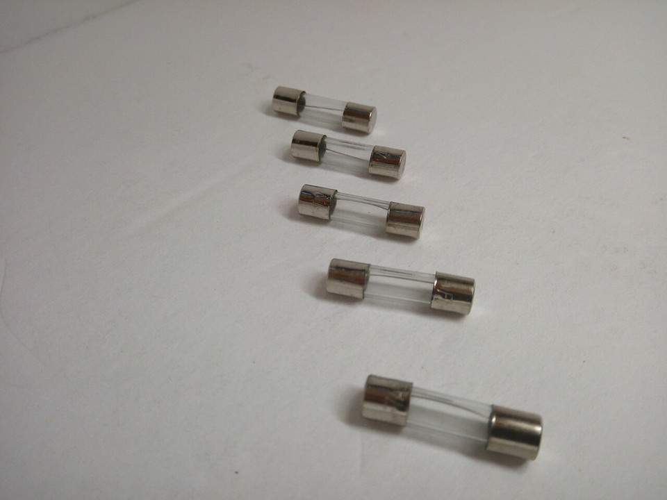 5 Pack 1A F1AL 250V High Class Glass Fuse 5x20mm Fast Quick Blow Lot ...